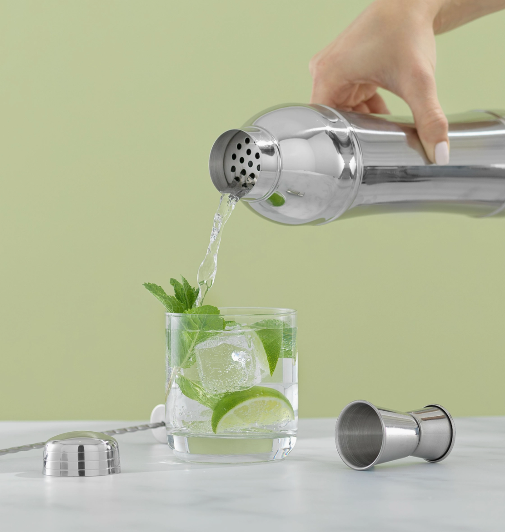 JOY JOLT 3 pc Slim Cocktail Shaker Set, 24 oz – Collected Joy